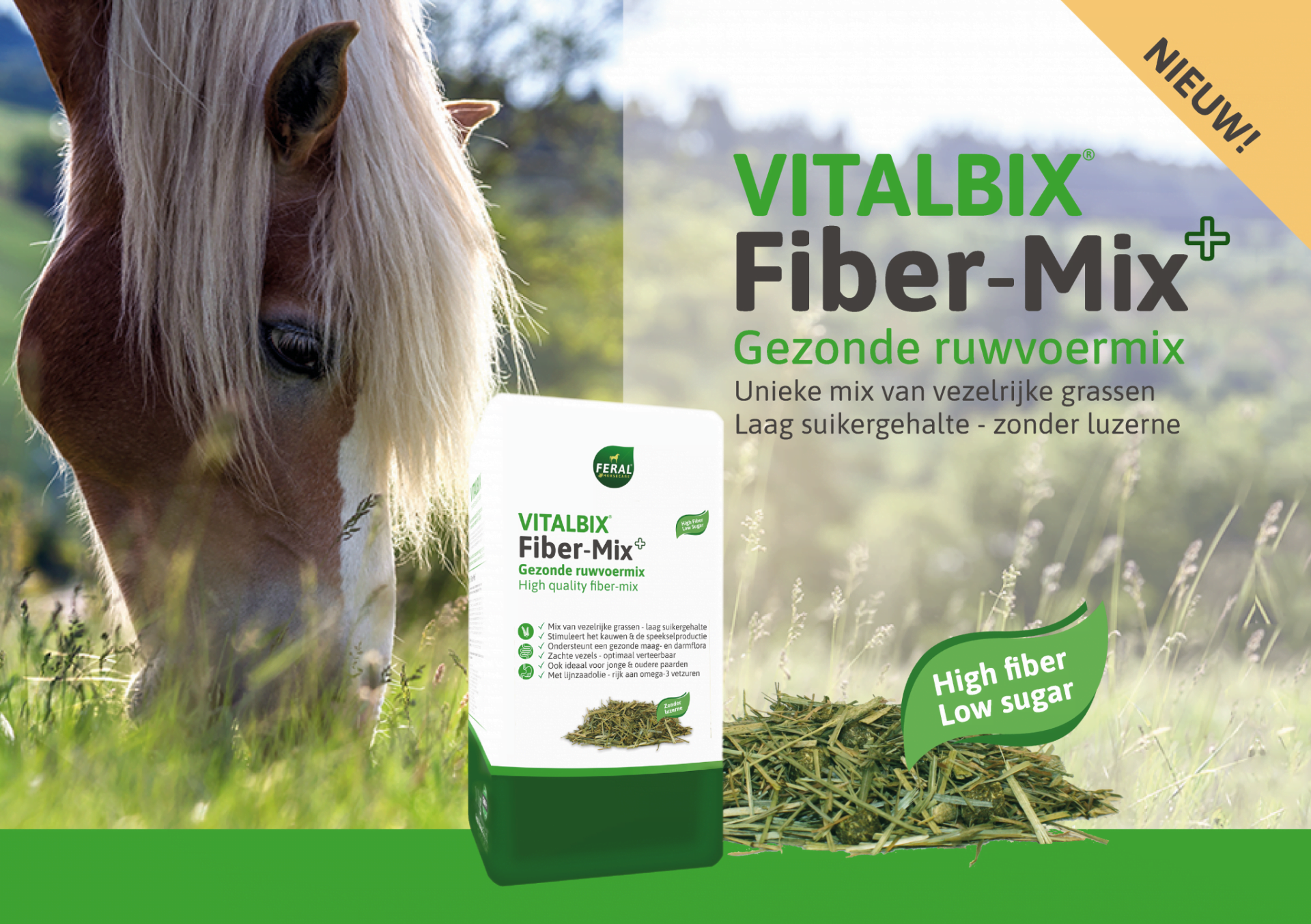 Flyer Vitalbix Fiber-Mix - VITALBIX Paardenvoeding